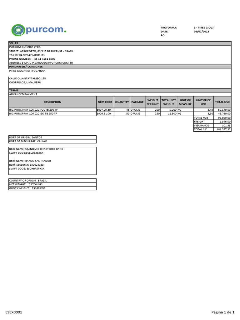 Proforma 3 - Pires Giovanetti | PDF