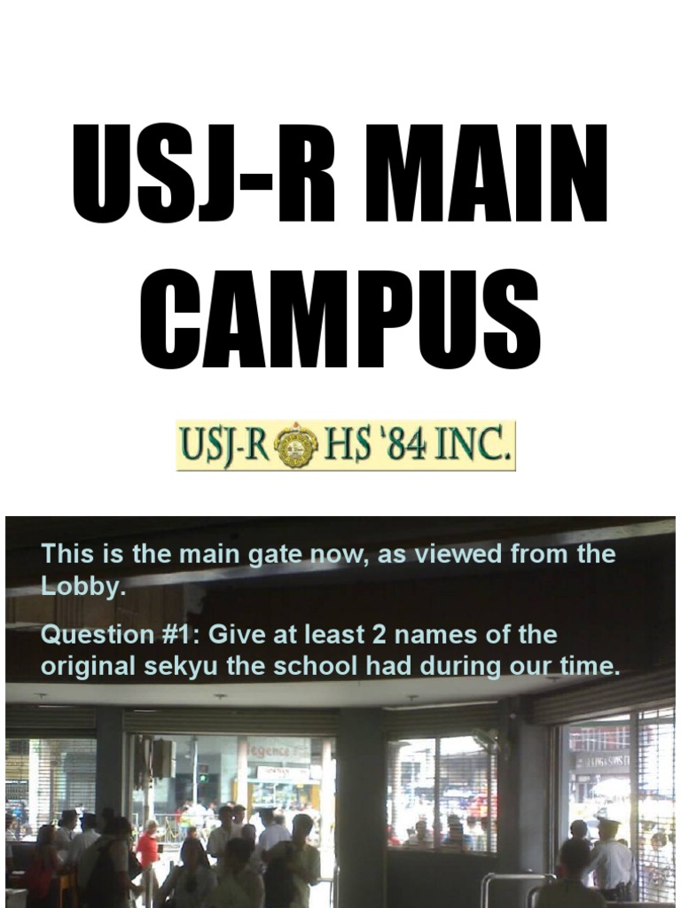 USJR Main Campus[1] | Buildings And Structures | Building Engineering
