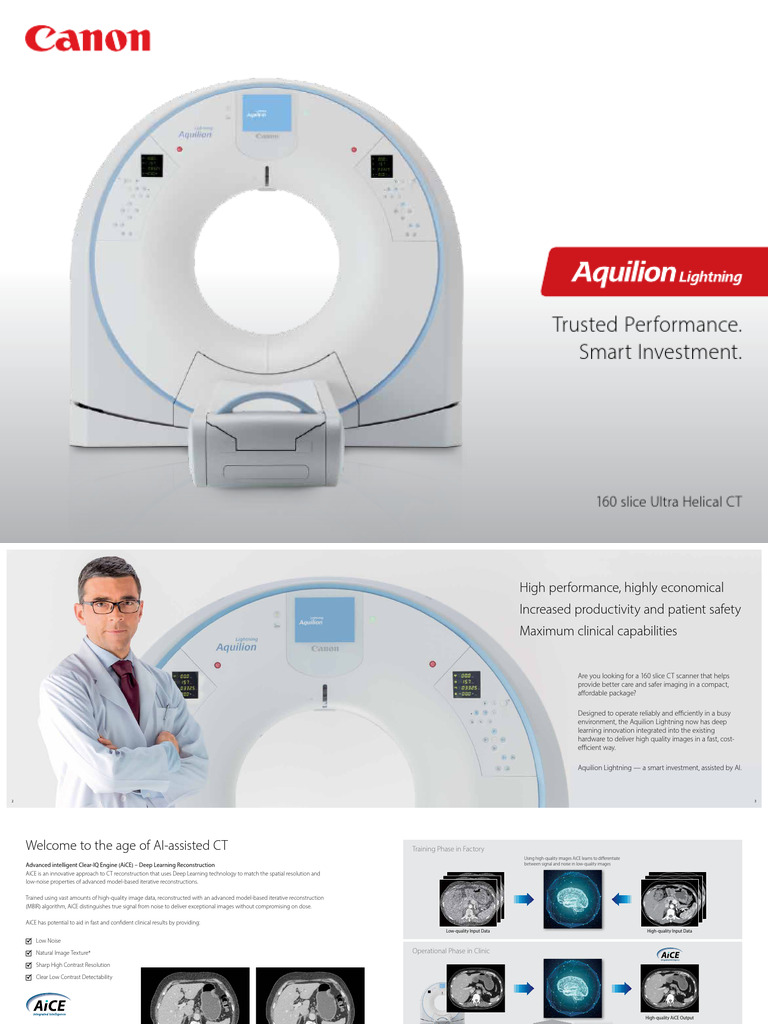 Aquilion Lightning 80 Aice | PDF | Ct Scan | Artificial Intelligence