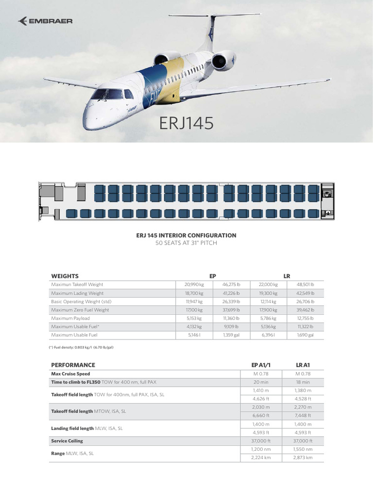 Embraer Spec 145 Web | PDF | Aerospace | Vehicle Design