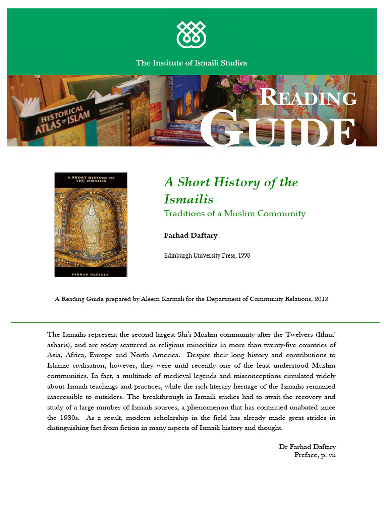 Overview of Ismaili History and Thought | PDF | Isma'ilism | Shia Islam