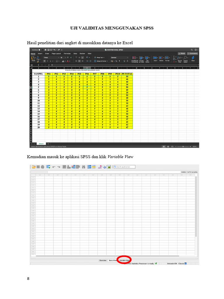 Tutorial Penggunaan Spss | PDF | Metode & Bahan Ajar