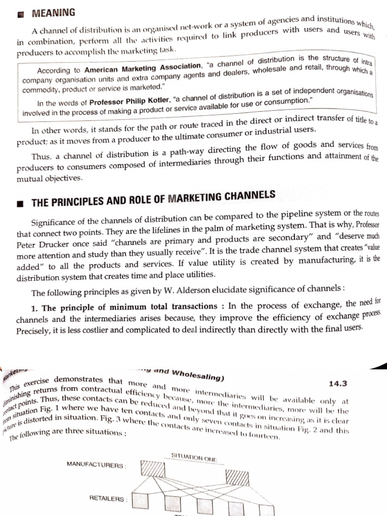Channels of Distribution | PDF