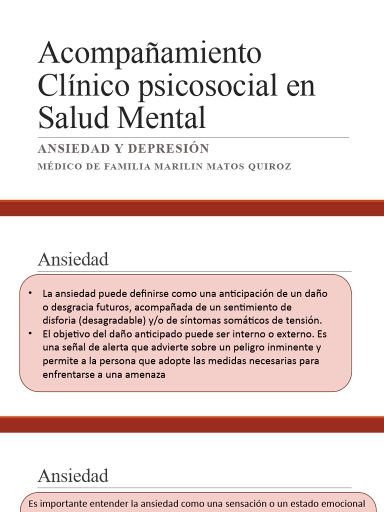 Ansiedad y Depresion Cmi JG | PDF | Salud y bienestar | Estilo de vida