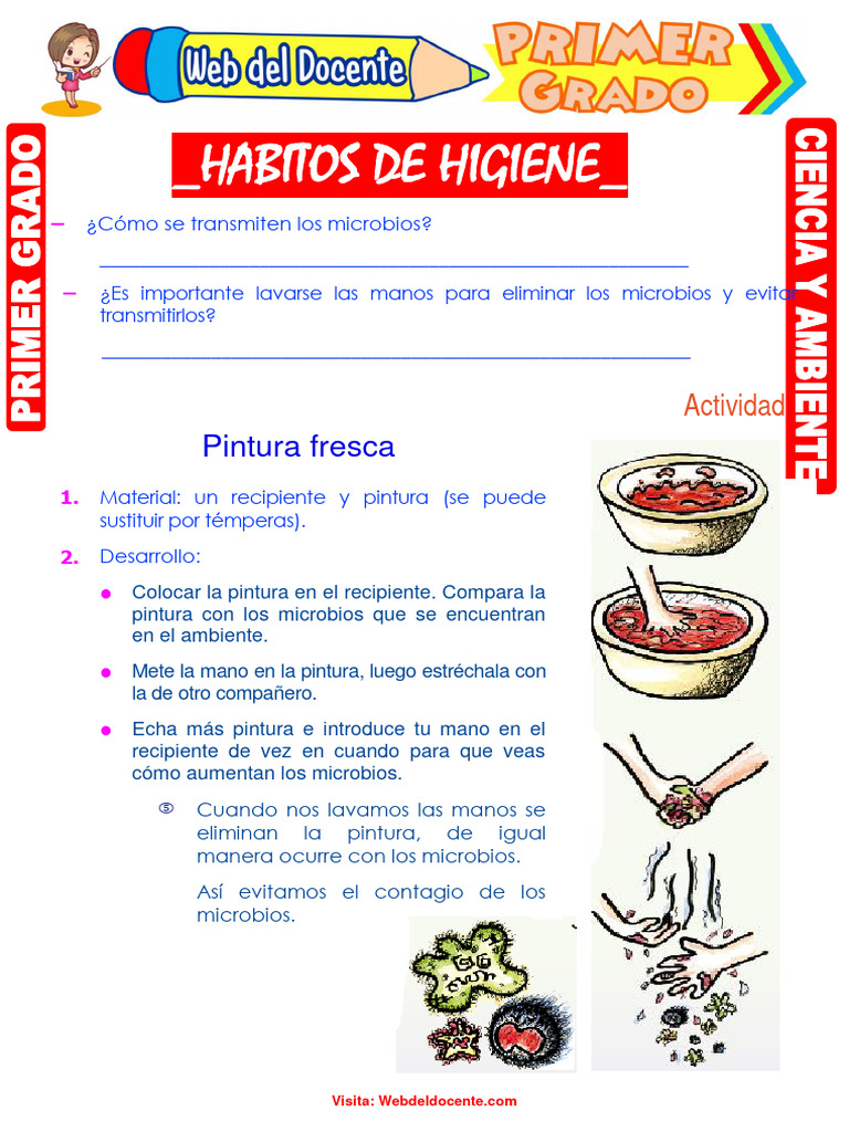 Habitos de Higiene para Niños | PDF | Higiene | Microorganismo