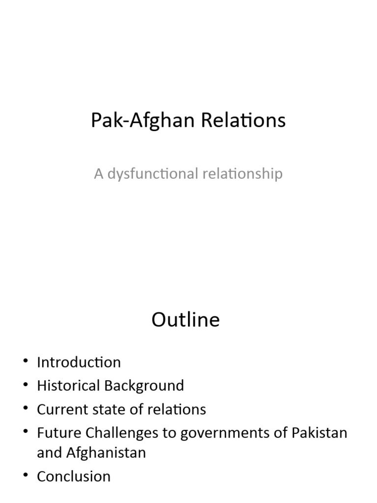 Pak-Afghan Relations: A Historical Overview | PDF | Afghanistan | Hamid ...