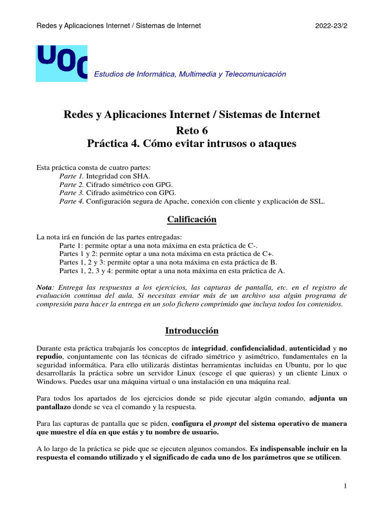 RAI SI Practica4 2023P | PDF | Transport Layer Security | Internet