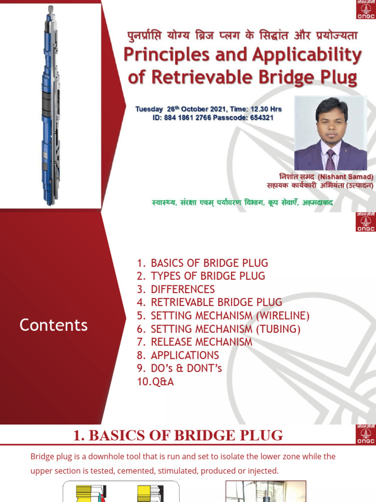 Retrievable Bridge Plug | PDF | Physical Sciences | Industrial Processes