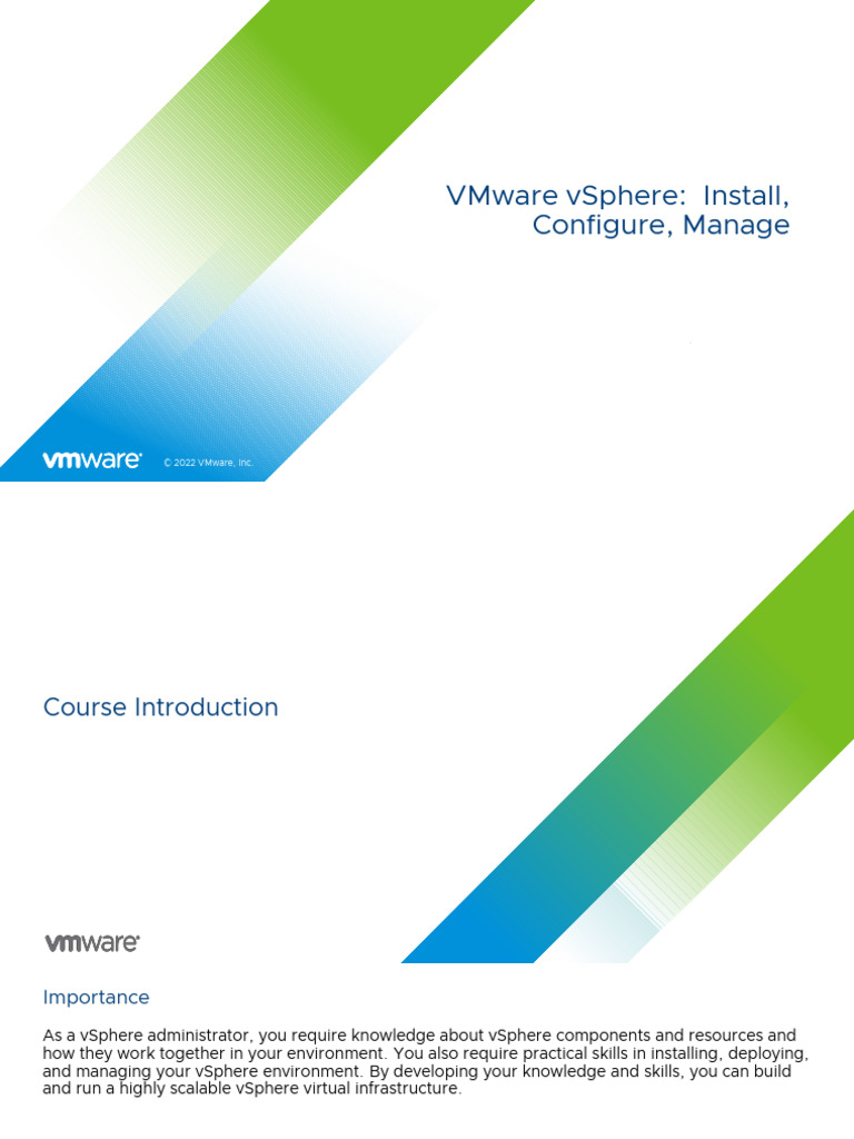 Module 1. Course Introduction-Vmware | PDF | Computer Science | Computer Engineering
