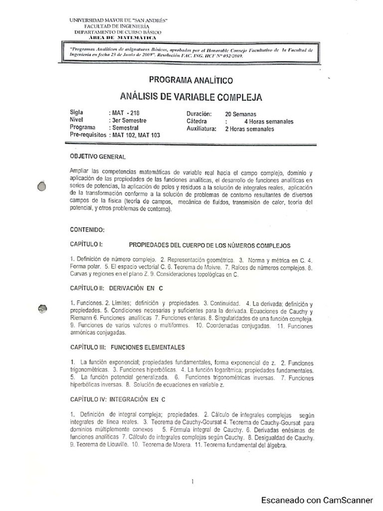 Analisis Variable Compleja-Compressed | PDF
