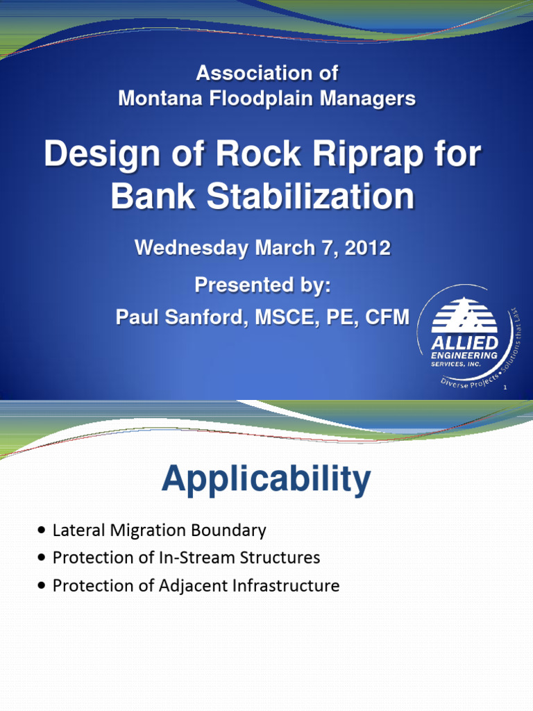 Riprap Design | PDF | Erosion | Filtration