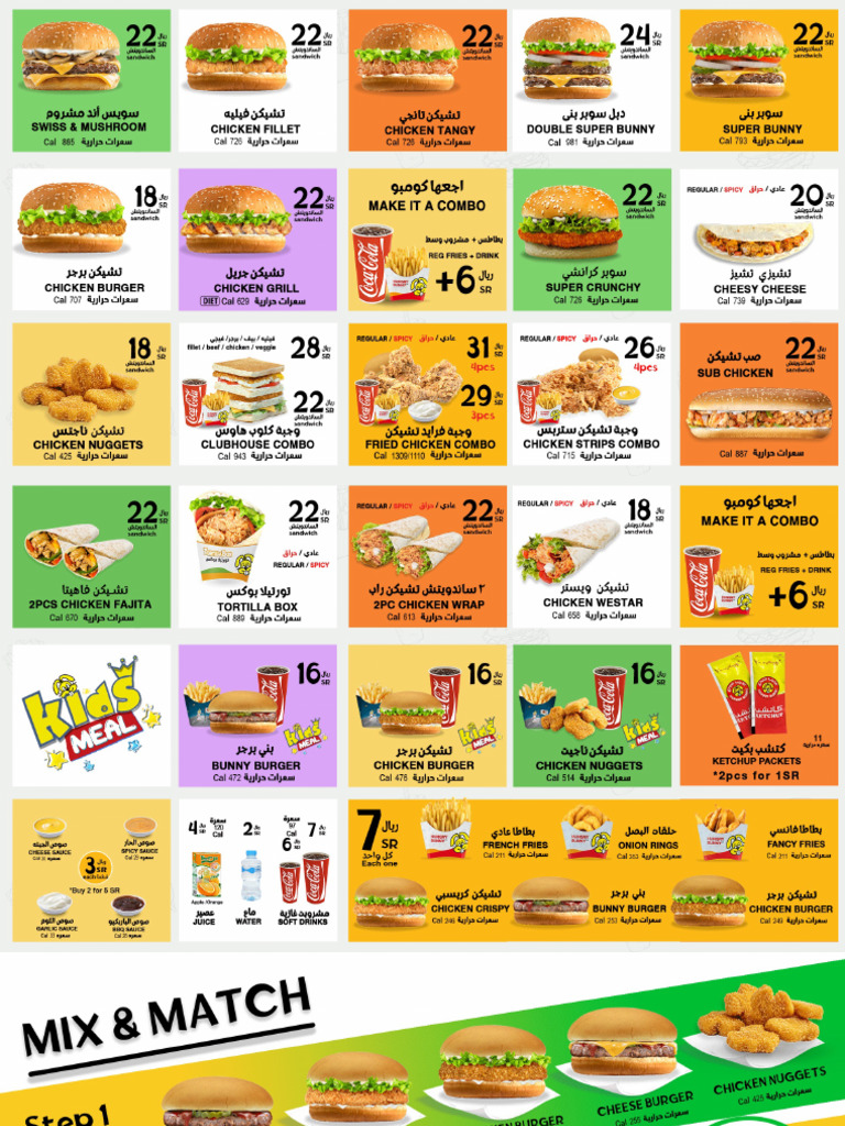 Hungry Bunny Menu | PDF