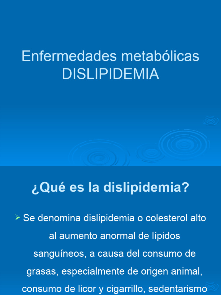 2 Maynar-Presentacion Dislipidemia | PDF | Lipoproteína | Triglicéridos