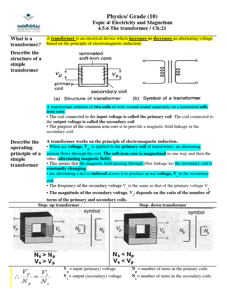Transformer Sheet | PDF | Transformer | Inductor