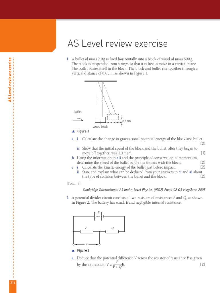 11B As Level Review Exercise | PDF | Wavelength | Metrology