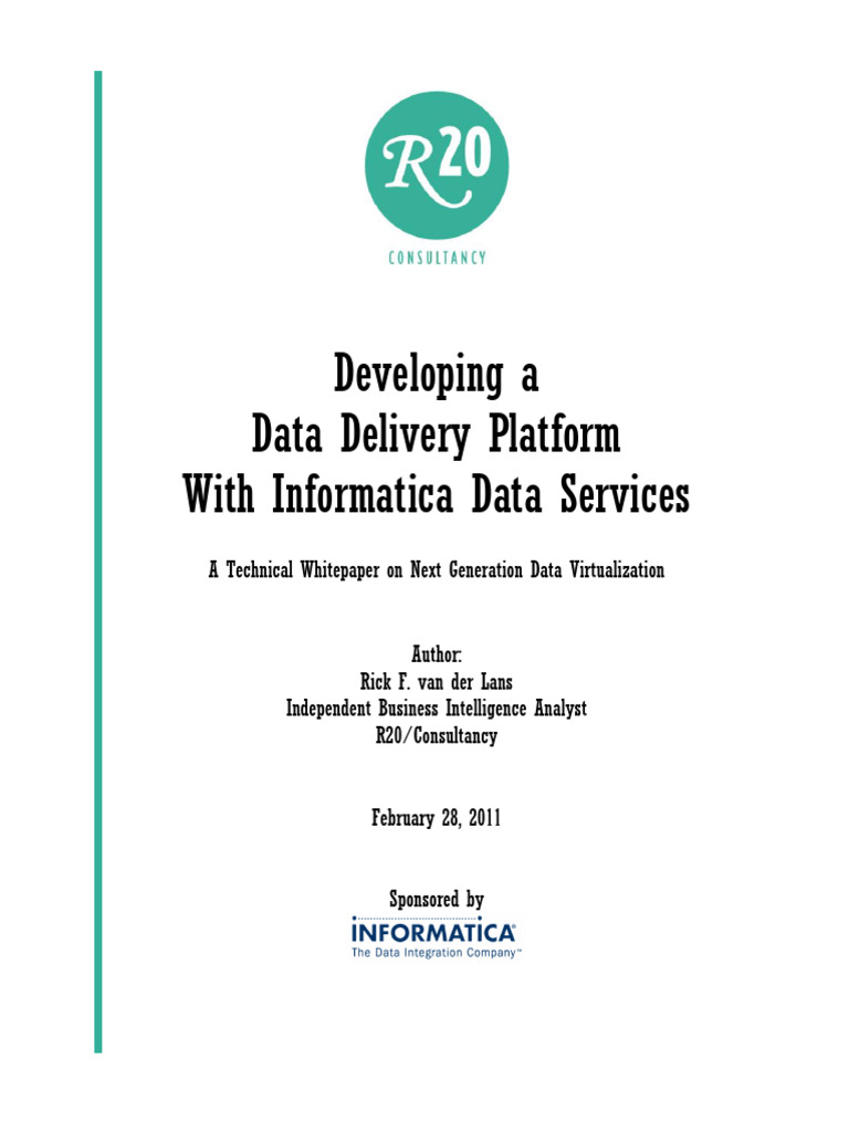 1571 Informatica r20 Ds Whitepaper | PDF | Data Warehouse | Databases