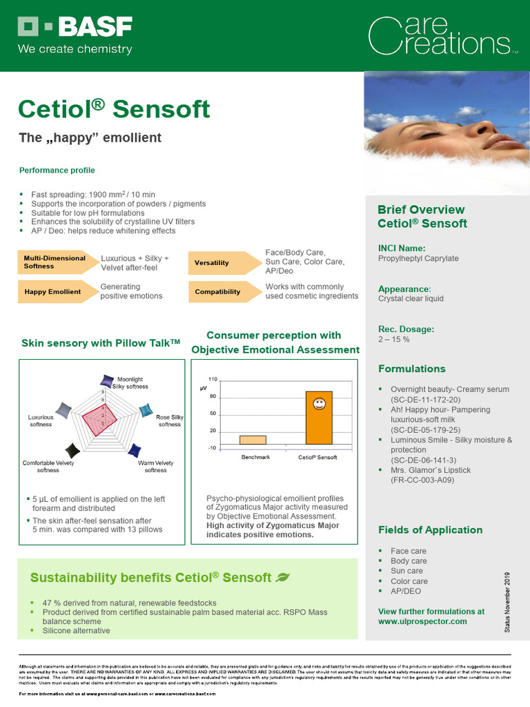 Cetiol Sensoft (OPP) | PDF | Chemistry