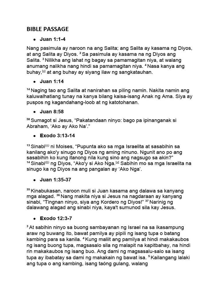 Bible Passage | PDF