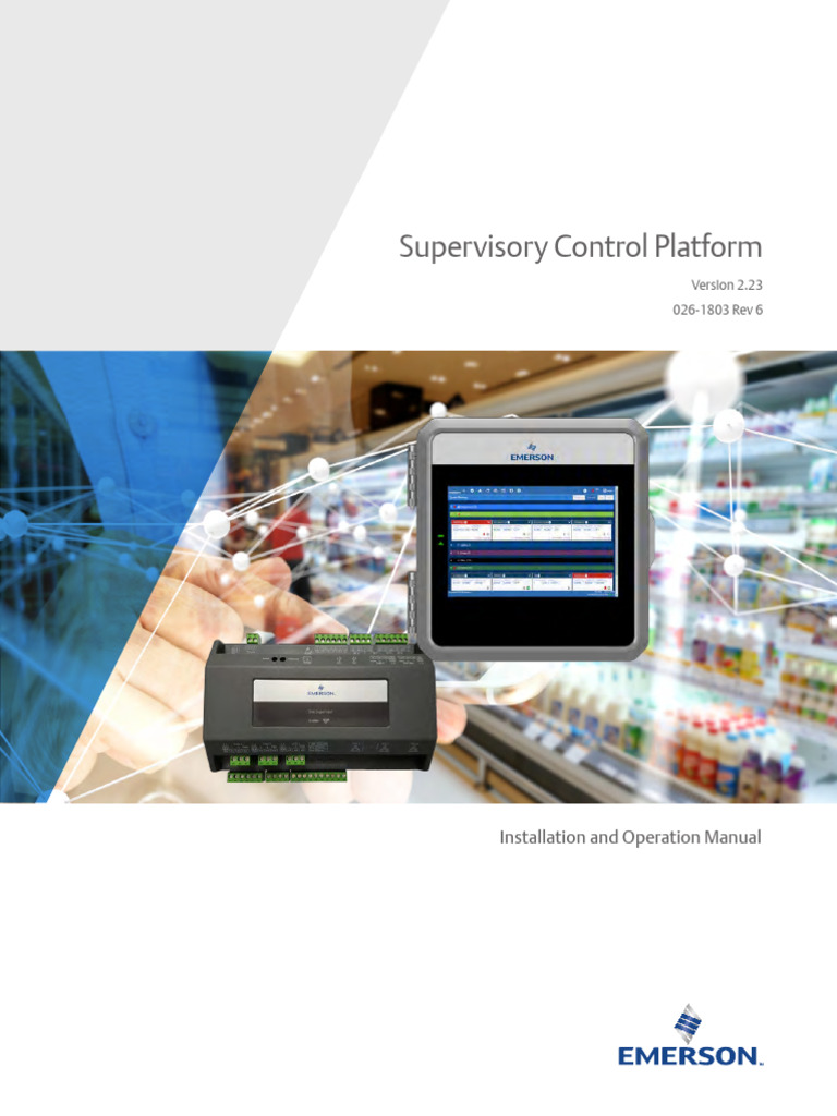 Supervisory Control Platform Installation Operation Manual en 7515962 ...