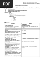 A Detailed Lesson Plan in Science Grade 6 | PDF | Tsunami | Earthquakes