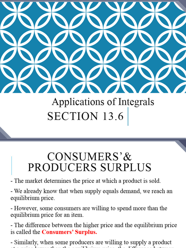 Consumers' & Producers' Surplus Explained | PDF | Business