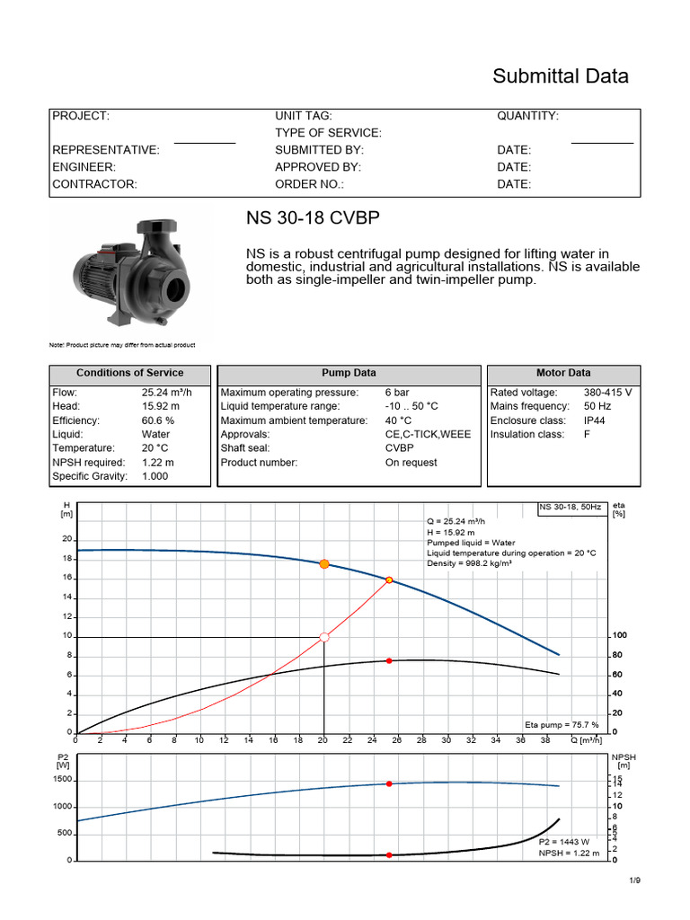 Sapi Sand Filter 98904983 - NS - 3018 - CVBP | PDF | Pump | Continuum ...