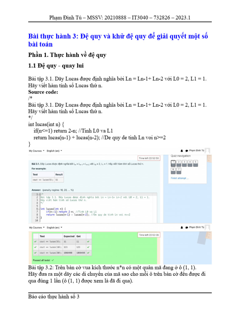 Báo Cáo KTLT Tuần 3 | PDF