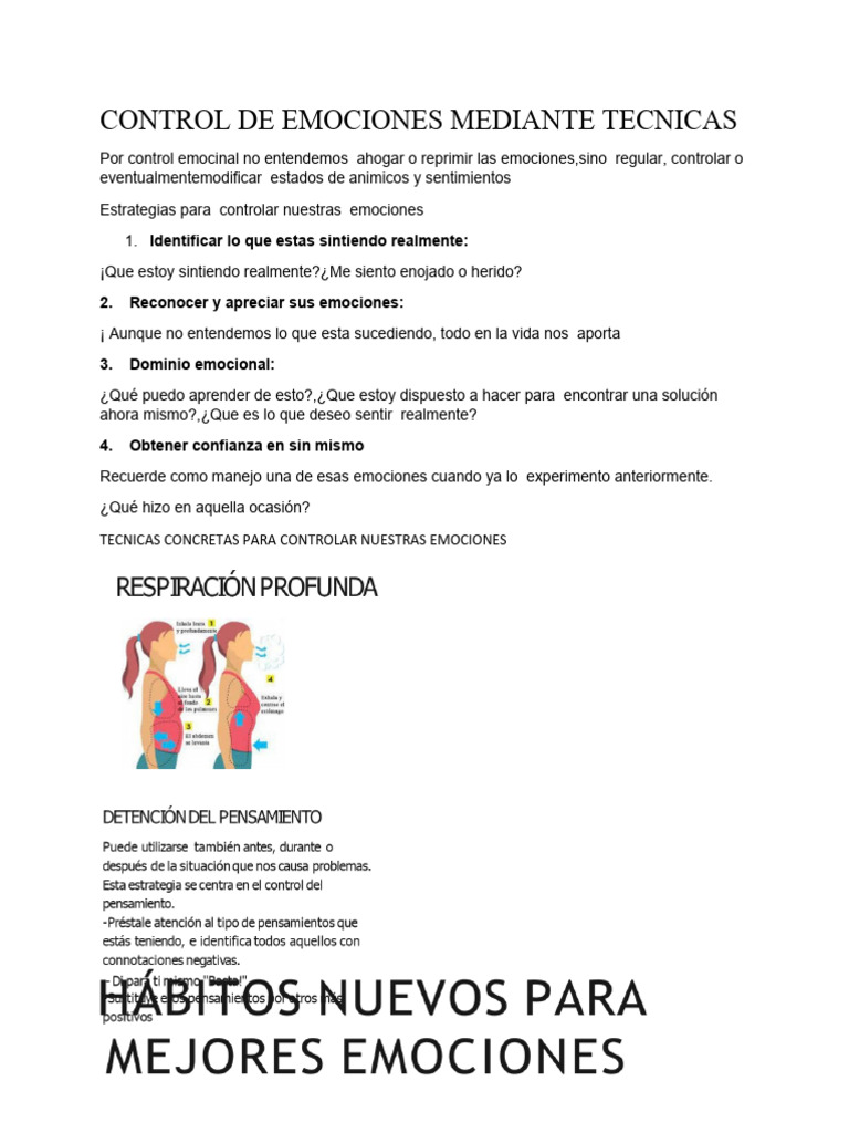 Control de Emociones Mediante Tecnicas. Fio | Descargar gratis PDF ...