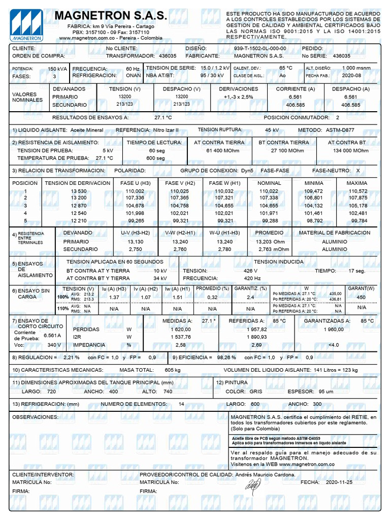 1. Protocolo transformador | PDF