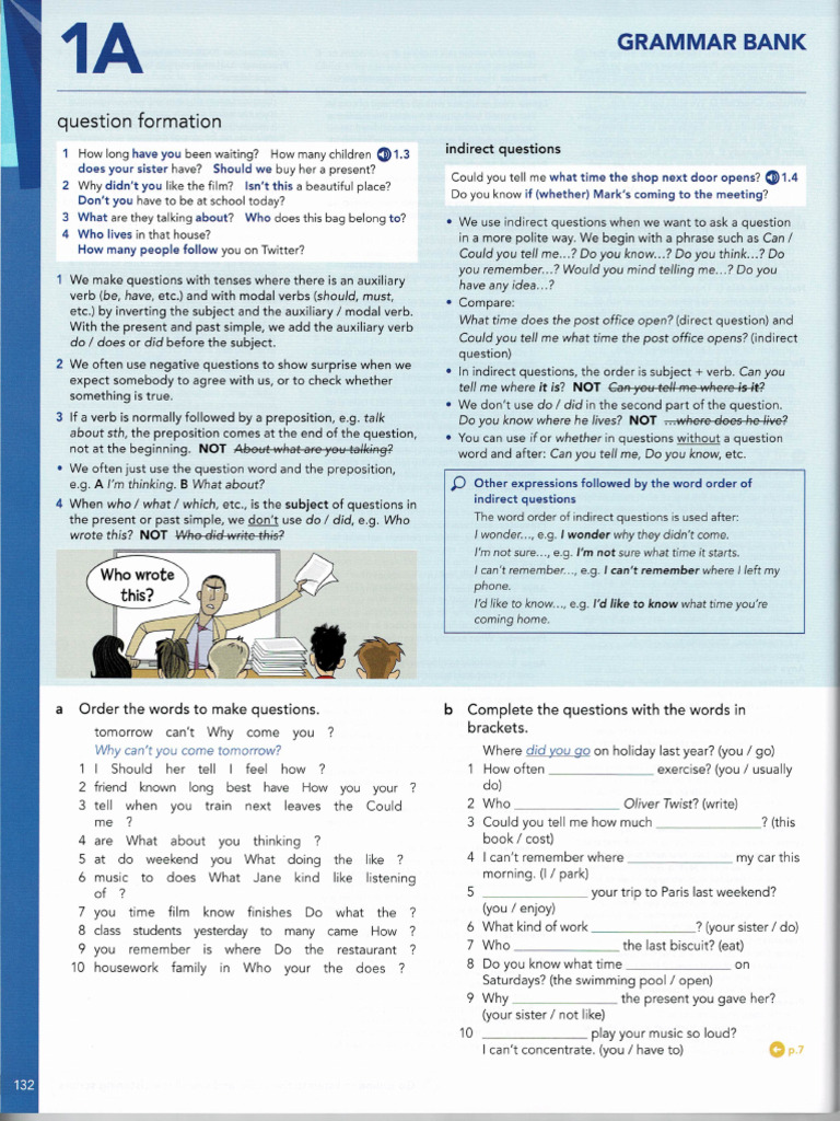 Grammar Bank 1-4 Upper Int | PDF