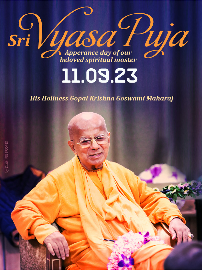 Sri Vyas Puja - Invitation | PDF