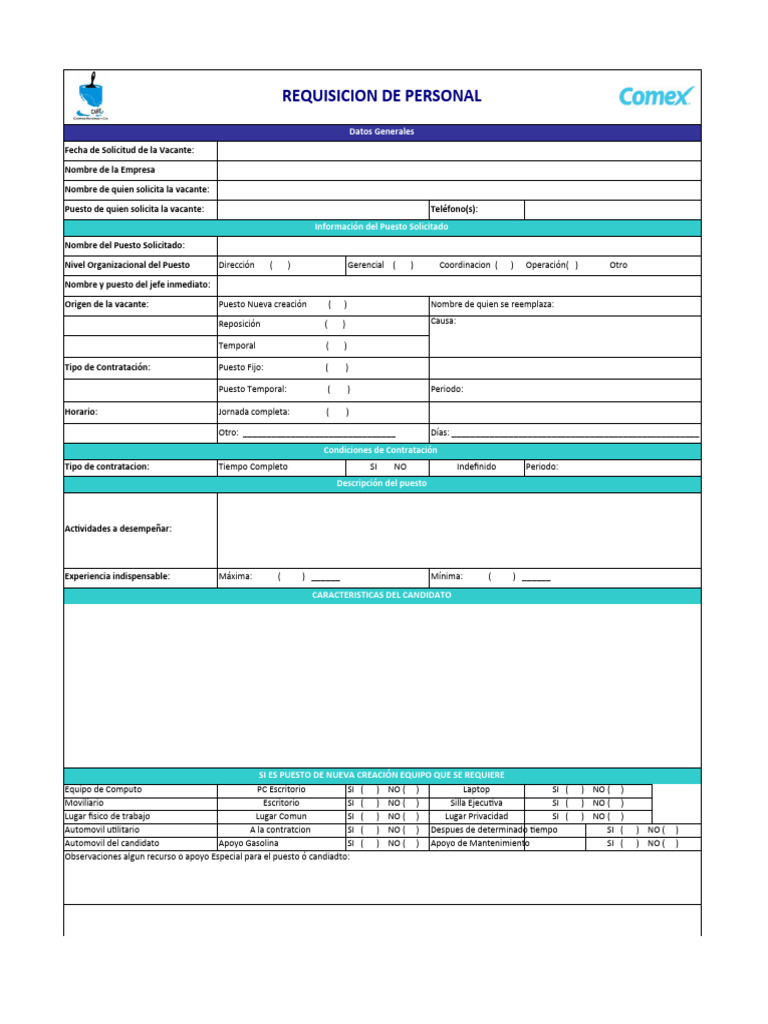Requisición de Personal | PDF | Economias | Informática Requisición de Personal | PDF | Economias | Informática