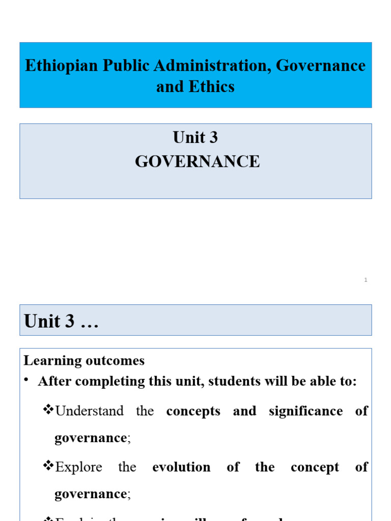 Unit 3 Governance | PDF | Governance | Structural Adjustment