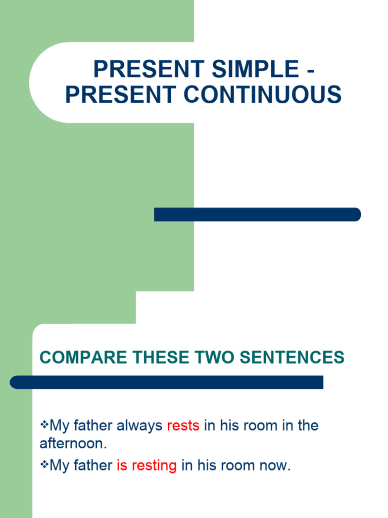 Present Simple- Present Continuous | PDF | Linguistic Typology | Language Mechanics