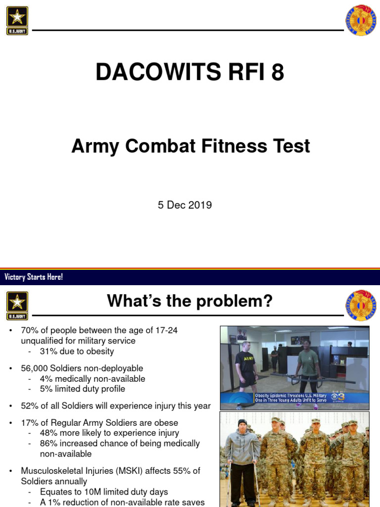 Army Combat Fitness Test | PDF | Physical Fitness | Skeletal Muscle
