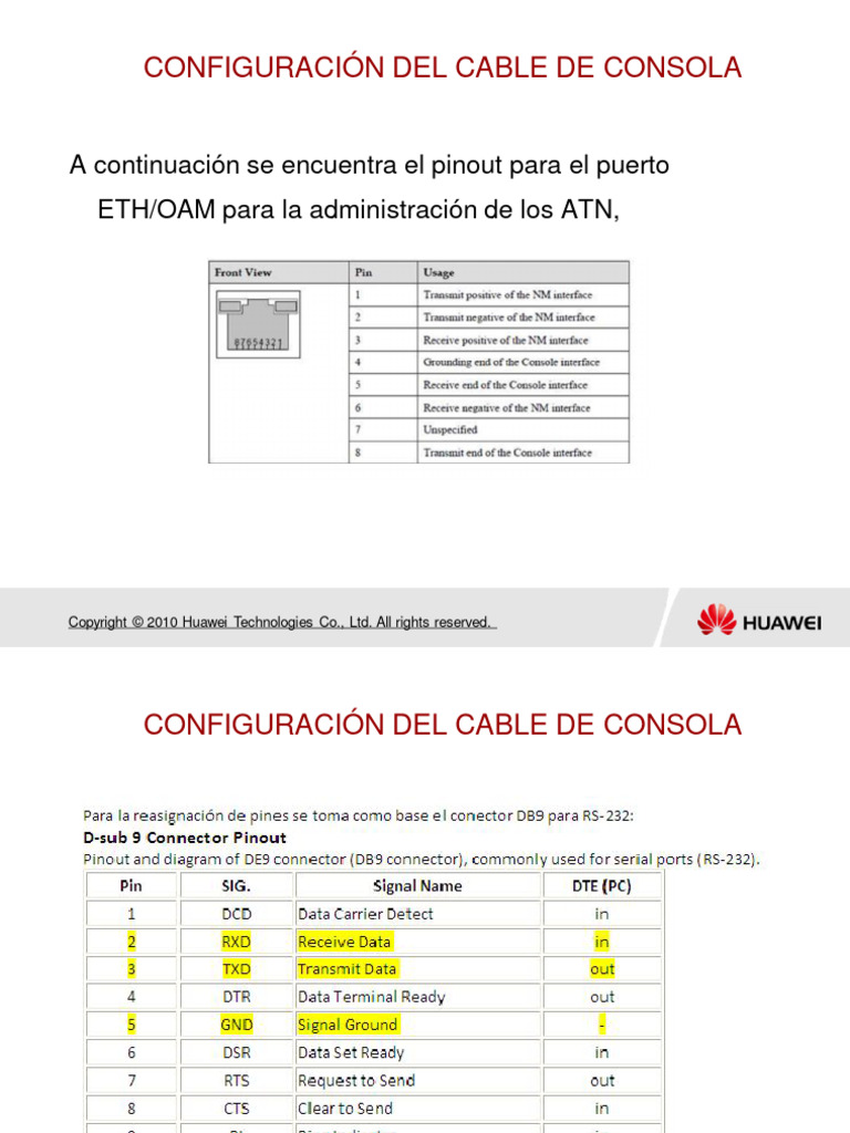 Pin-out Consola Huawei2 | PDF
