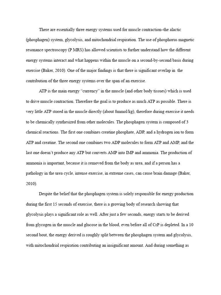 Paper 1 - Alactic System Training | PDF