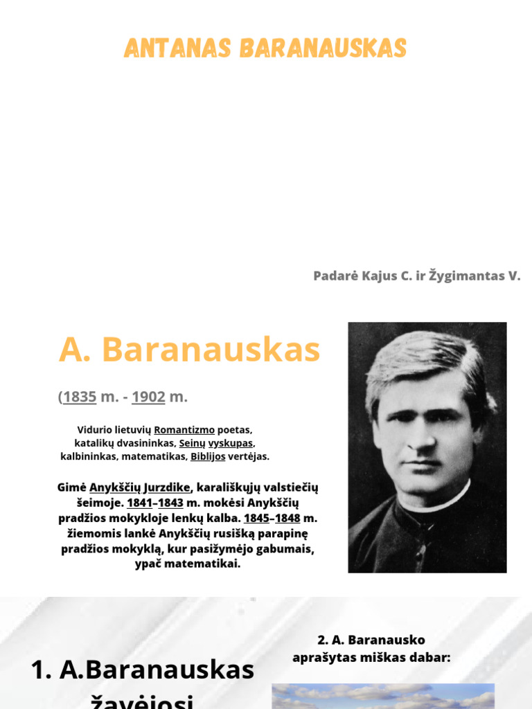 Antanas Baranauskas | PDF