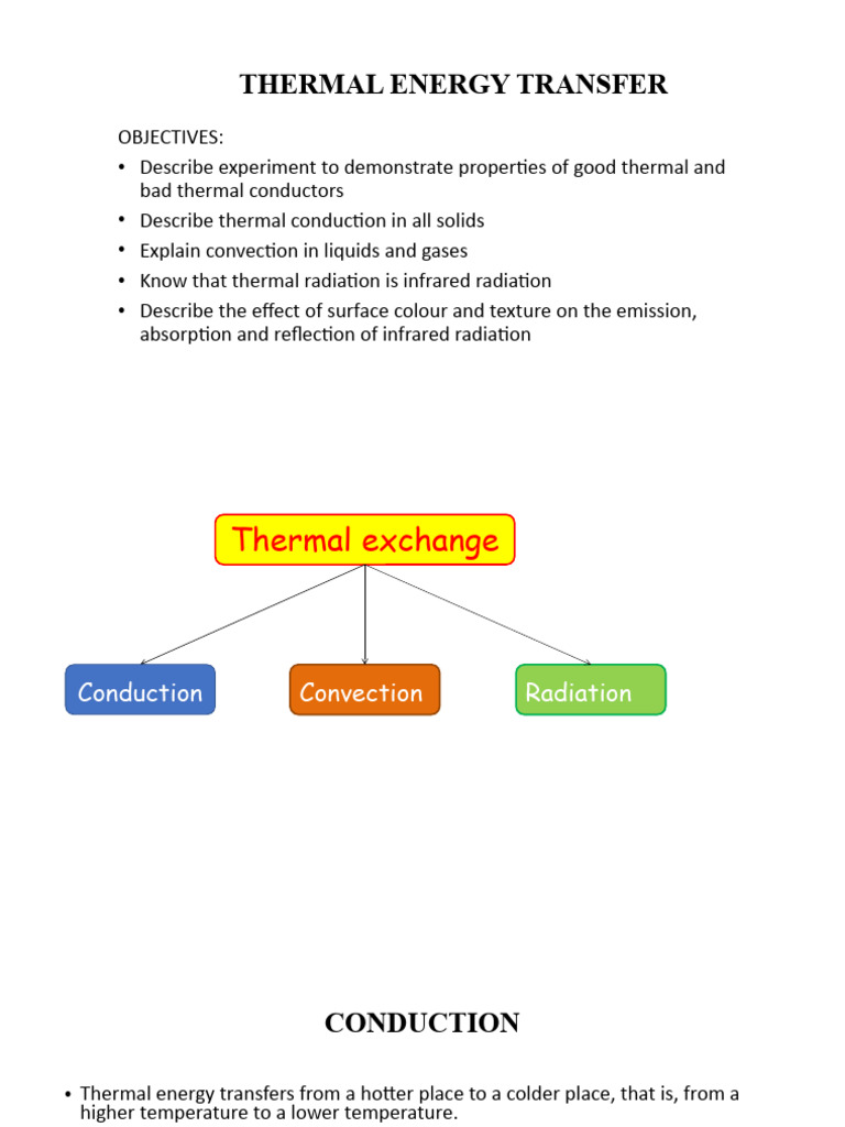 Thermal Energy Transfer | PDF | Convection | Thermal Conduction