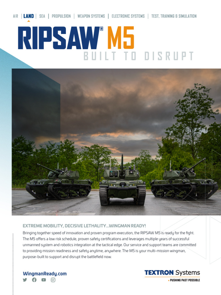002_LAND SYSTEMS_Ripsaw M5 General_2022_SINGLE DIGITAL_1 | PDF