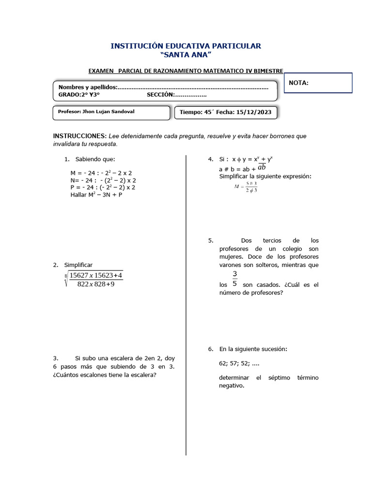 RM 3 | PDF | Matemáticas