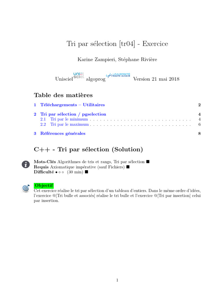 Tr04exerc1 Enonce CPP XXX | PDF