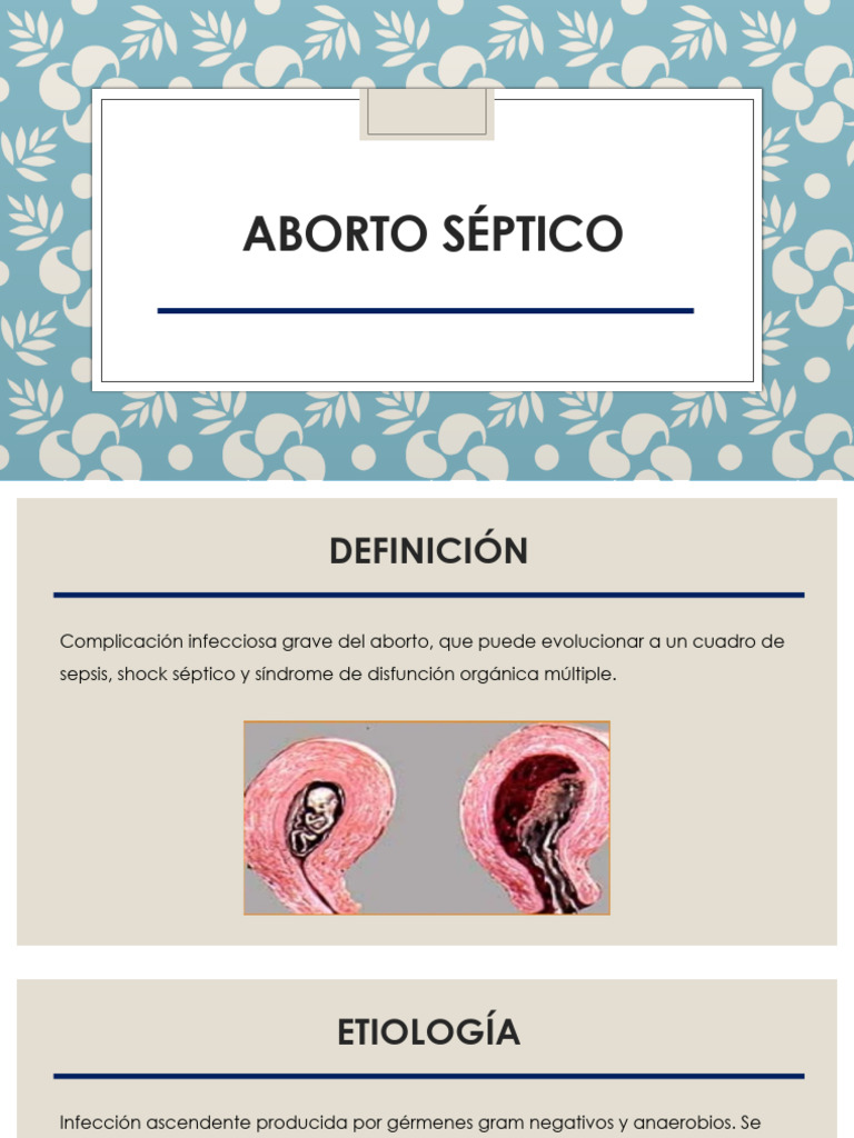 Aborto Septico | PDF | Septicemia | Aborto espontáneo