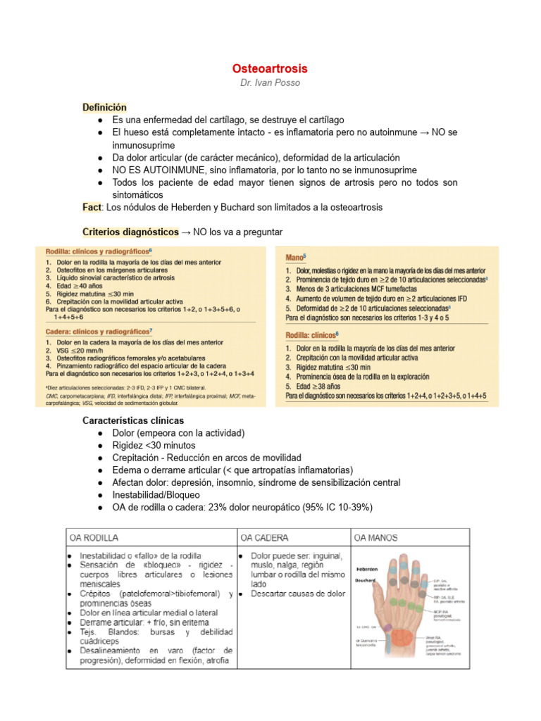 Osteoartrosis: Causas y Tratamientos | PDF | Osteoartritis | Medicina ...