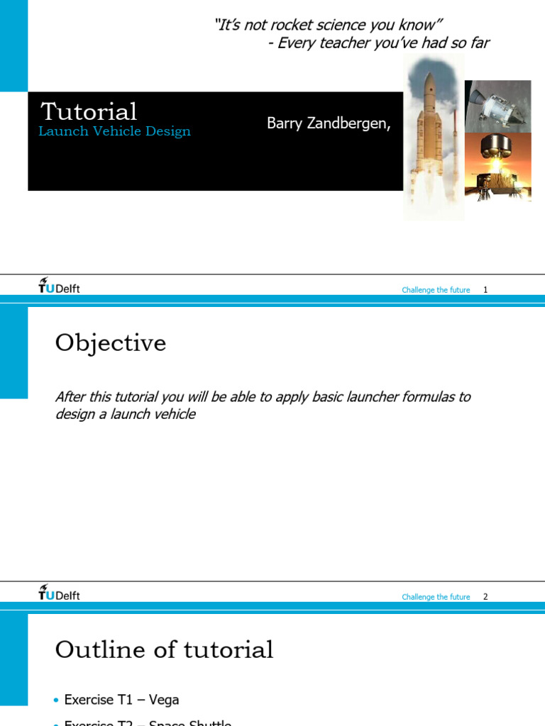 Tutorial 4 v23 (With Solutions) | PDF | Multistage Rocket | Rocket
