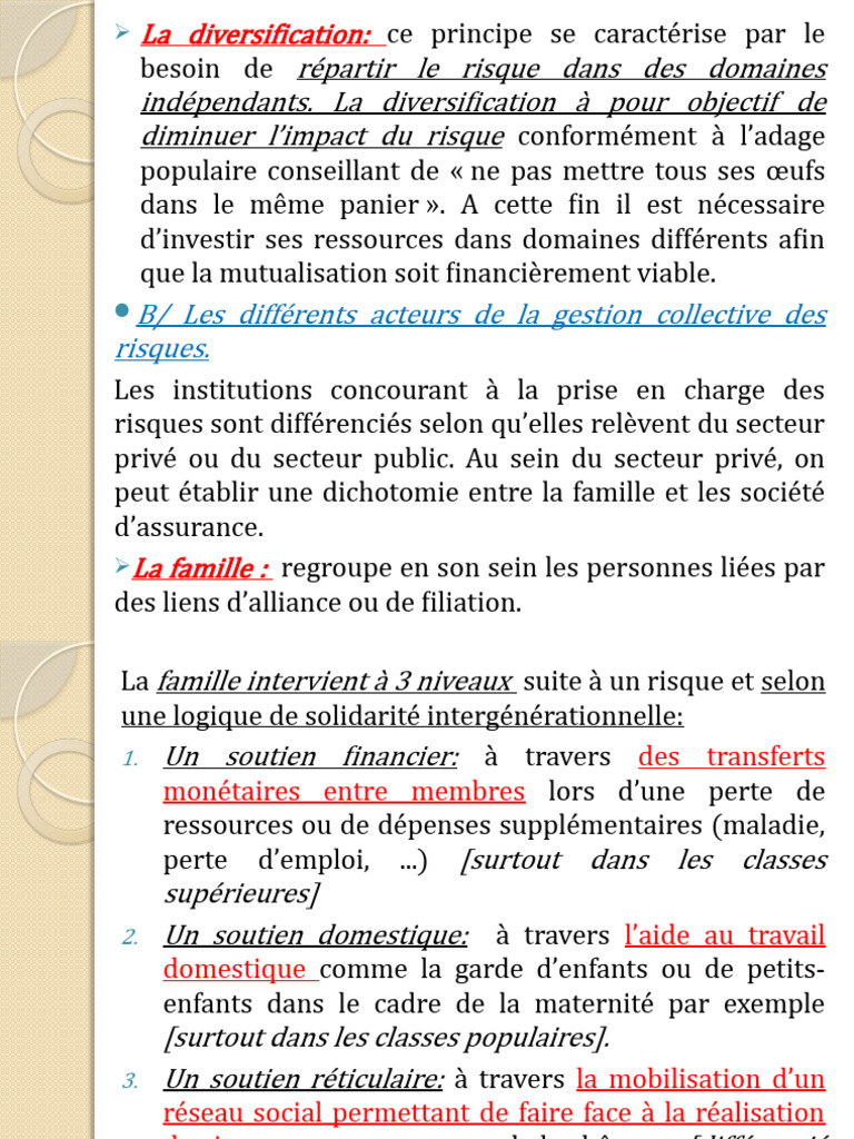 Protection Social IIB III A | PDF | Assurance | Risque