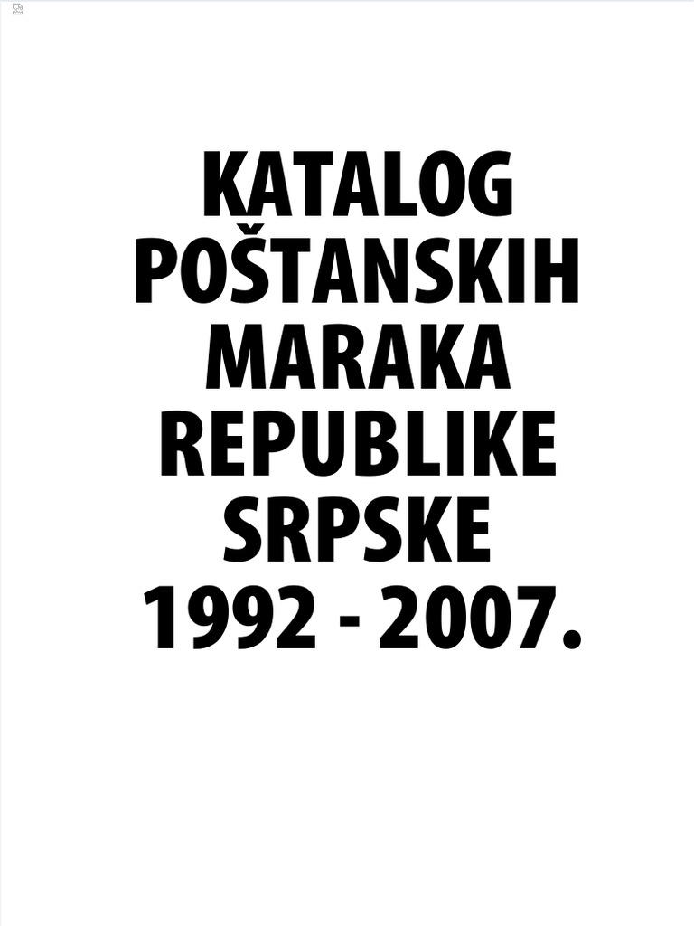 Dokumen - Tips Katalog Postanskih Maraka Posta Republike Srpske Marke ...