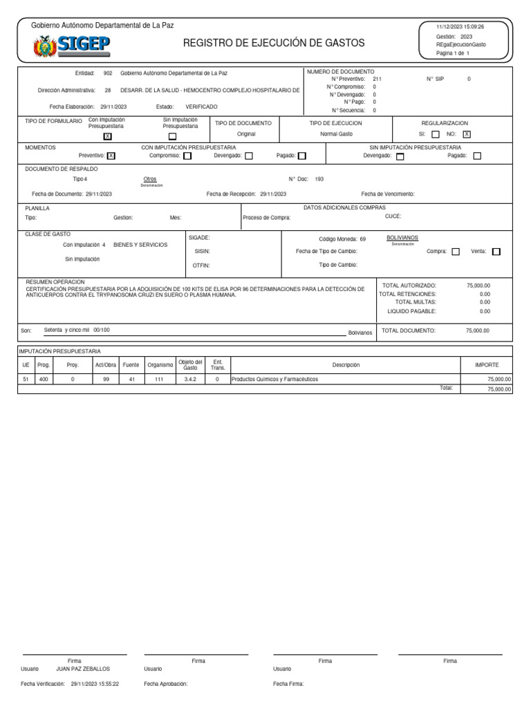 REga Ejecucion Gasto | PDF