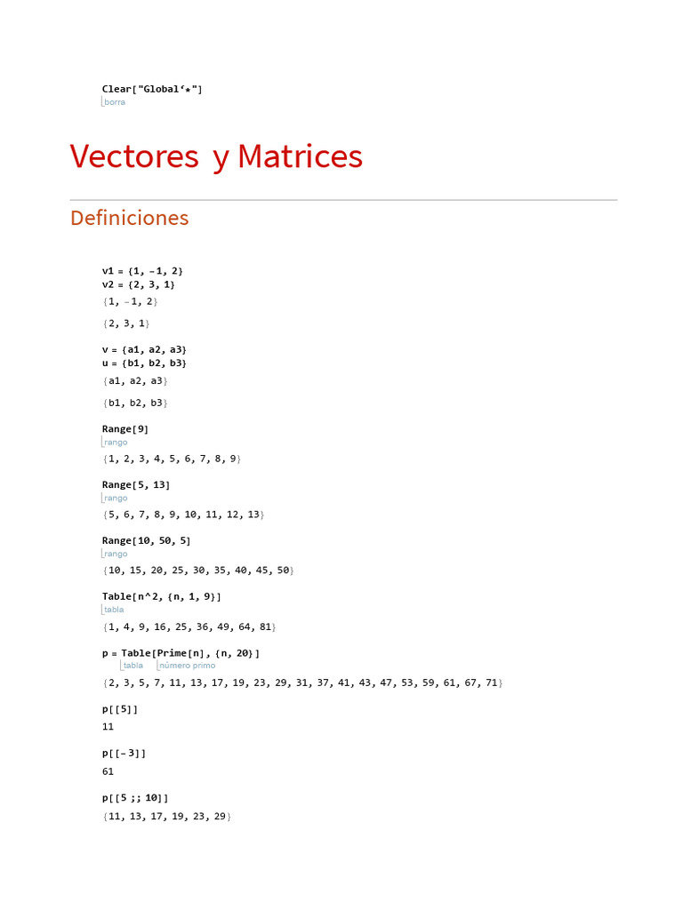 Vectores y Matrices Inversa | PDF | Análise funcional | Física Matemática