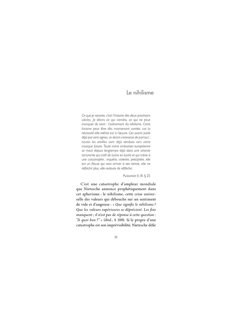 Schopenhauer et le nihilisme selon Nietzsche | PDF | Nihilisme | Arthur ...
